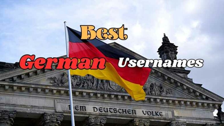 311+ Best German Usernames Ideas 2023